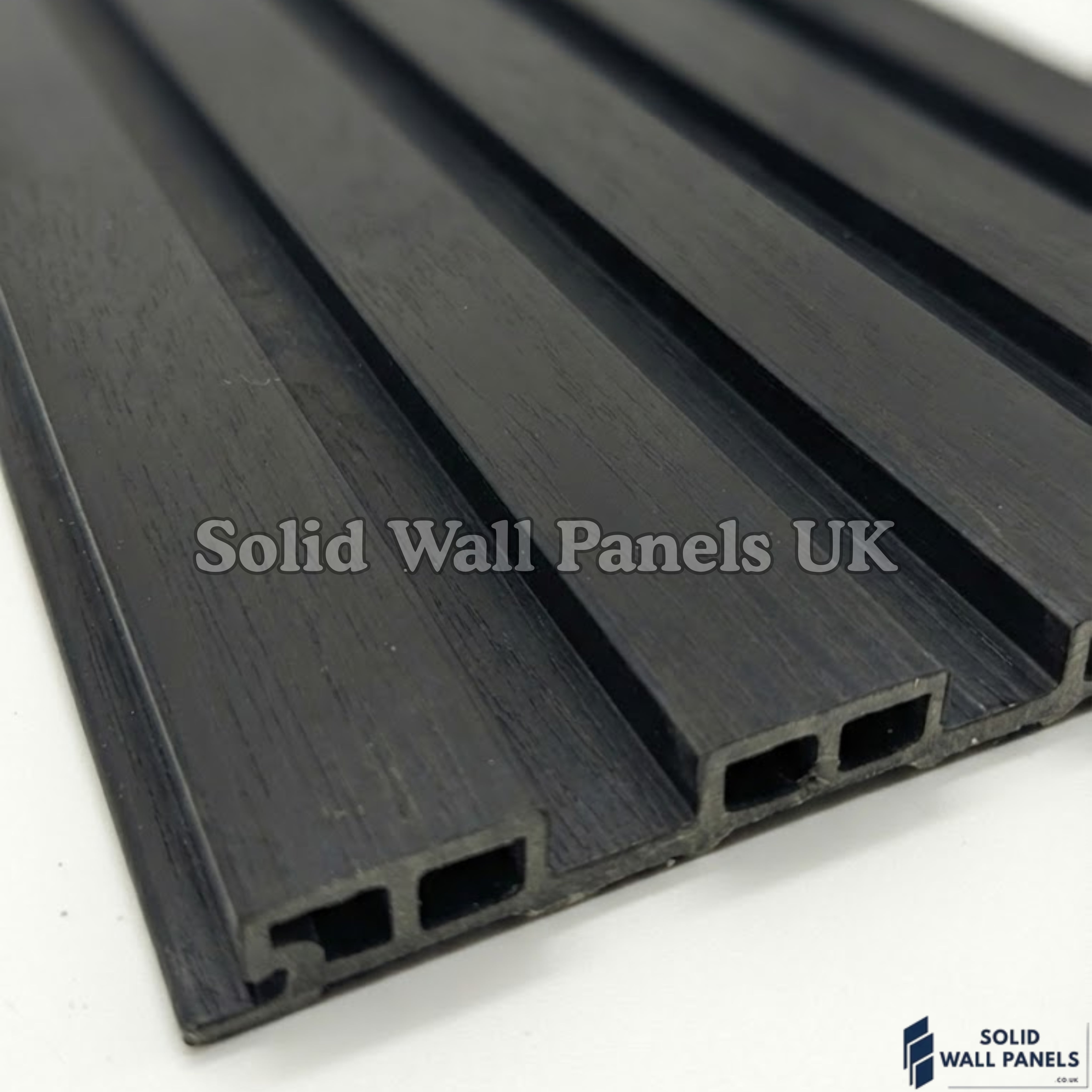 Black Exterior Composite Wall Panels — Weatherproof Outdoor Cladding ...