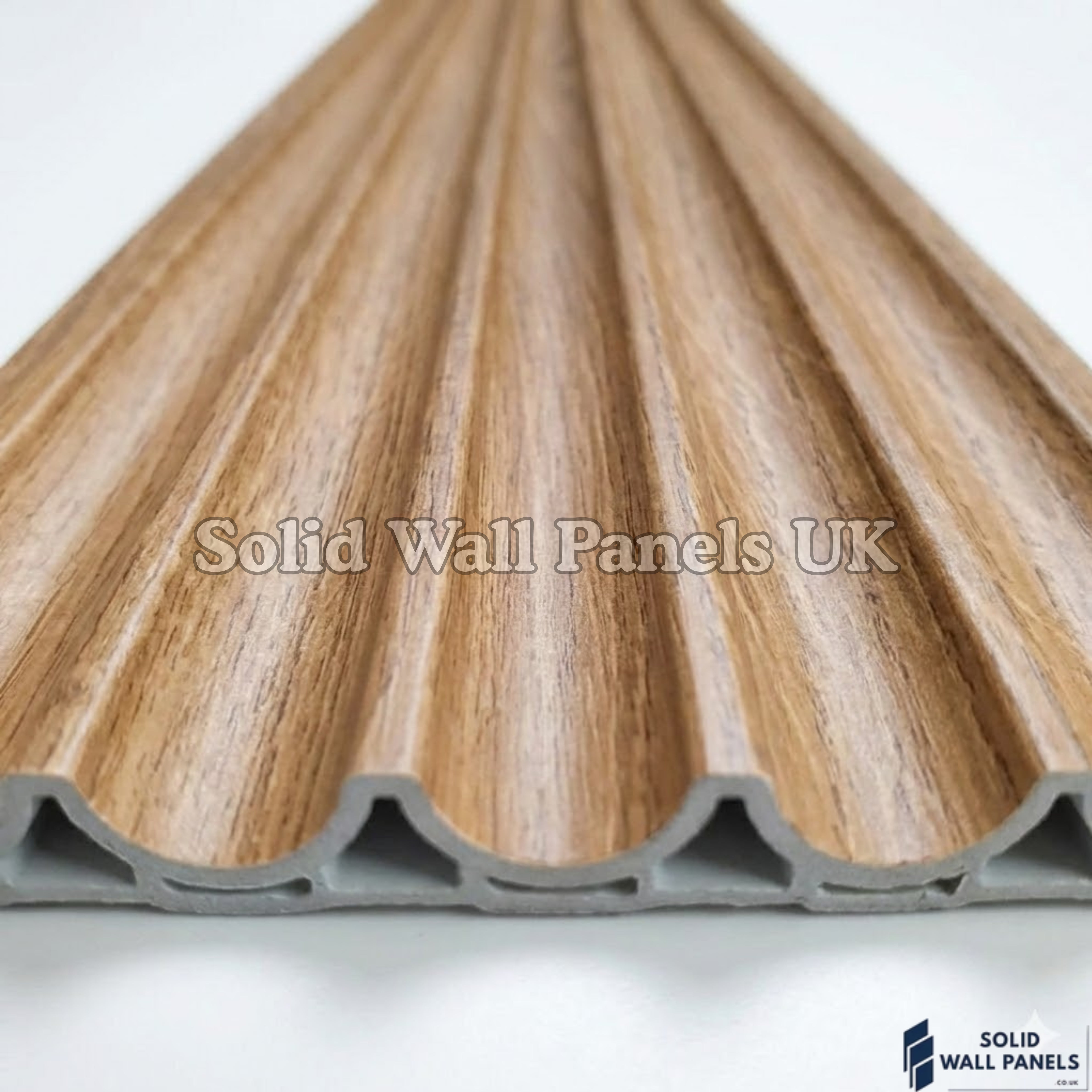 Light Oak WPC Wave Style Wood Effect Wall Panels | Solid Wall Panels ...